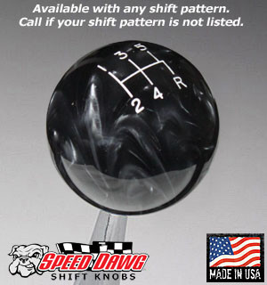 Black Pearl Shift Knob with Engraved Shift Pattern